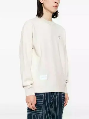 AAPE BY *A BATHING APE Moonface Logo Jumper - Neutrals