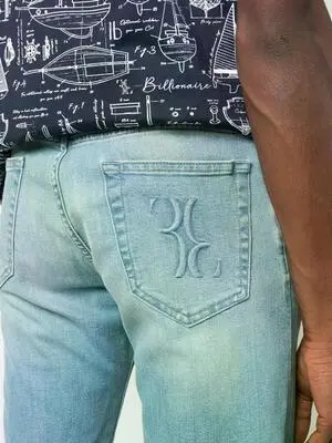BILLIONAIRE Mid-rise Straight Leg Jeans - Blue