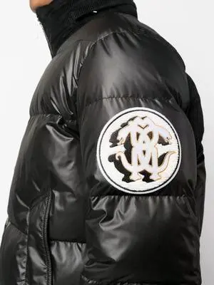 Roberto Cavalli Padded Corduroy-panel Jacket