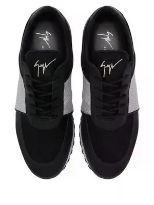 GIUSEPPE ZANOTTI Jimi Running Lace-up Low-top Sneakers - Black