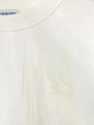 Burberry Checkered-trim T-shirt - Neutrals