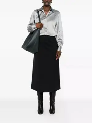 Brunello Cucinelli Long-sleeve Satin Shirt
