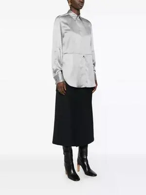 Brunello Cucinelli Long-sleeve Satin Shirt