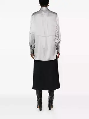Brunello Cucinelli Long-sleeve Satin Shirt