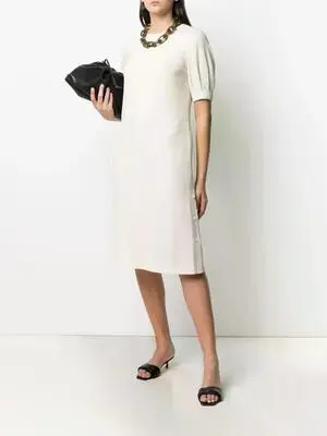 Aspesi Button-embellished Puff Sleeve Dress