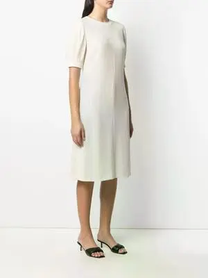 Aspesi Button-embellished Puff Sleeve Dress