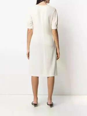 Aspesi Button-embellished Puff Sleeve Dress