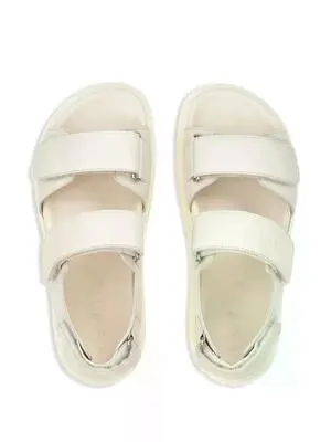 Hogan Strapped Leather Sandals - Neutrals