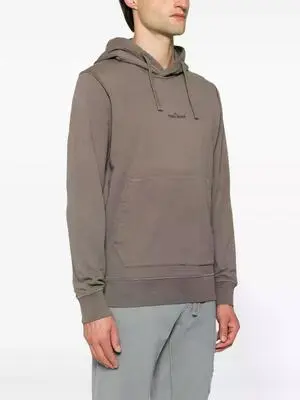 Stone Island Logo-print Cotton Hoodie