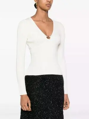 TWINSET Oval T-plaque Top