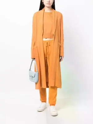 TEDDY CASHMERE Venzia Open-front Cashmere Cardigan - Orange