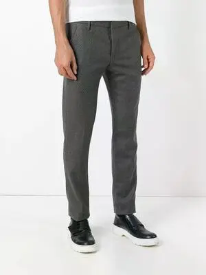 DONDUP Tapered Virgin Wool Trousers