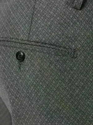 DONDUP Tapered Virgin Wool Trousers