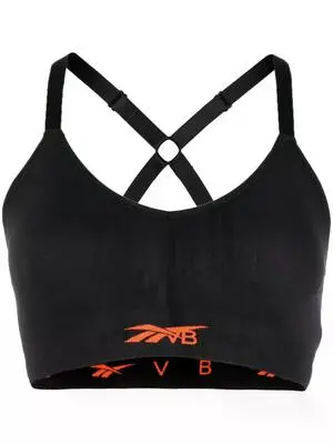 REEBOK Logo-print Workout Bra