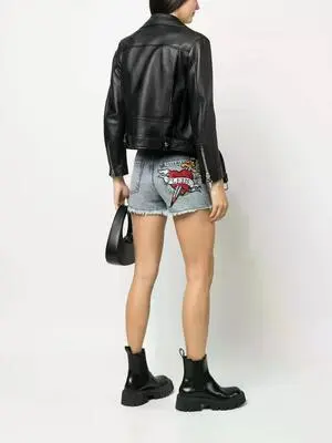 Philipp Plein Embellished-logo Detail Shorts