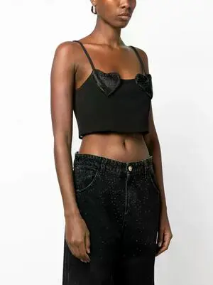 Blumarine Heart-patch Cropped Top