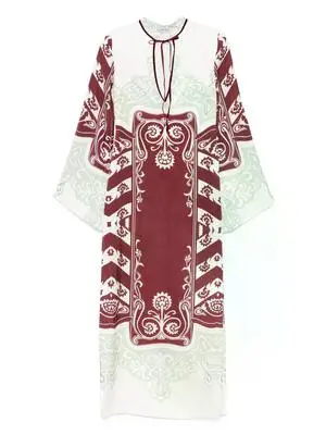 Lug Von Siga Lilah Graphic Print Dress - Red