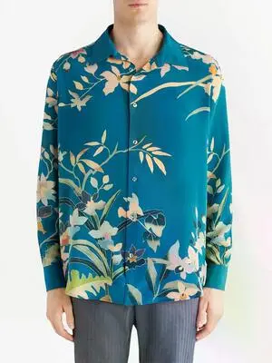 Etro Long-sleeve Floral-print Shirt