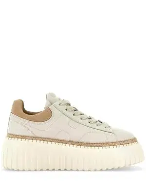 Hogan H-stripes Leather Sneakers