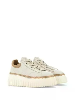 Hogan H-stripes Leather Sneakers