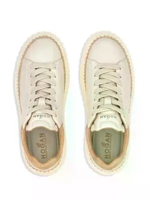 Hogan H-stripes Leather Sneakers