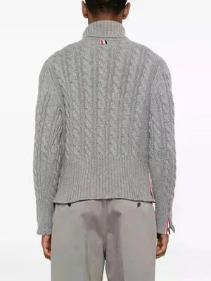 Thom Browne Roll-neck Cable-knit Jumper