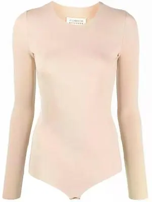 MAISON MARGIELA Long-sleeve Bodysuit - Neutrals