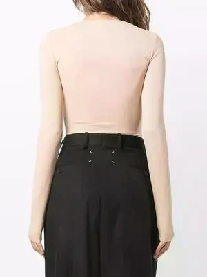 MAISON MARGIELA Long-sleeve Bodysuit - Neutrals