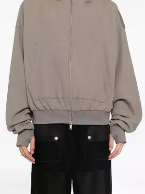 THOM KROM Waffle-effect Hoodie - Grey