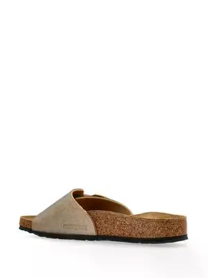 BIRKENSTOCK Madrid Big Buckle Slides - Silver