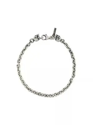 Emanuele Bicocchi Sterling Tiny Skull Bracelet - Silver