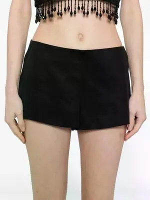 REFORMATION Asymmetric Hem Shorts - Black
