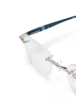 Montblanc Rimless Square Frame Eyeglasses