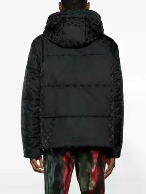CHARLES JEFFREY Kitty Monogram-print Padded Jacket