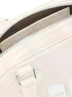 COURREGES Mini Leather Bowling Bag
