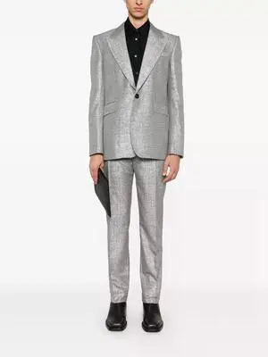 Alexander McQueen Metallic-finish Blazer