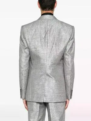 Alexander McQueen Metallic-finish Blazer