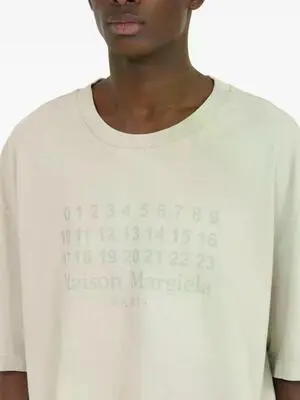 MAISON MARGIELA Logo-print T-shirt - Neutrals