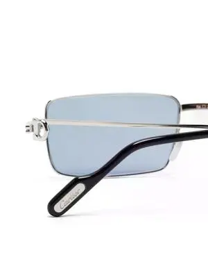 Cartier Rectangle-frame Sunglasses - Grey