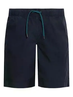 Paul Smith Logo-patch Shorts - Blue