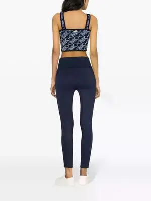 Michael Kors Monogram-jacquard Cropped Tank Top