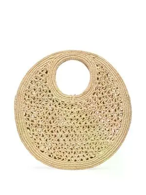 Jacquemus Spiaggia Small Round Bag - Neutrals
