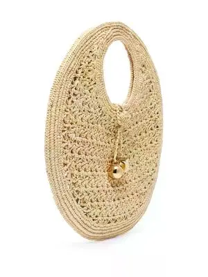 Jacquemus Spiaggia Small Round Bag - Neutrals