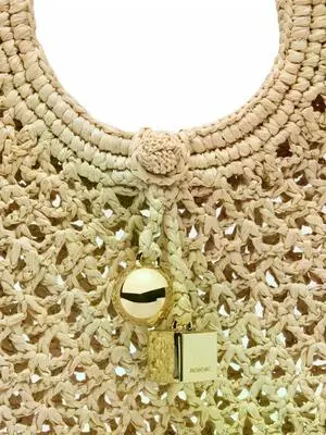 Jacquemus Spiaggia Small Round Bag - Neutrals