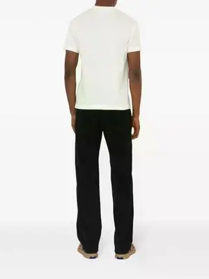 Burberry Check-patch Cotton T-shirt - White