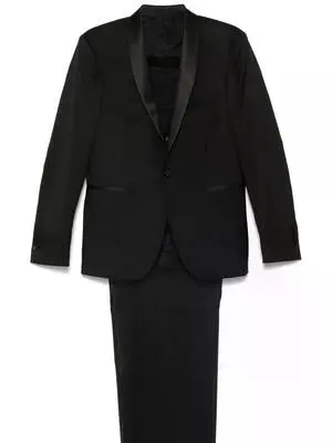 Tagliatore Virigin Wool Dinner Suit - Black