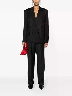 Isabel Marant Étoile Liska Plaid Wool Trousers