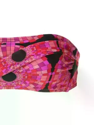 AMIR SLAMA Patchwork Bandeau Bikini Set