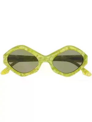 KIKO KOSTADINOV Geometric Tinted Sunglasses - Green