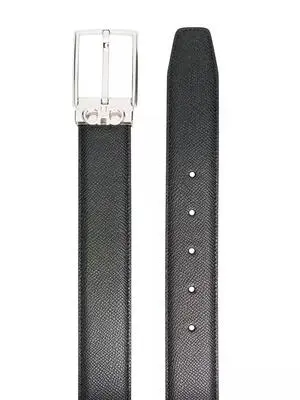 FERRAGAMO Reversible Gancini Belt - Black
